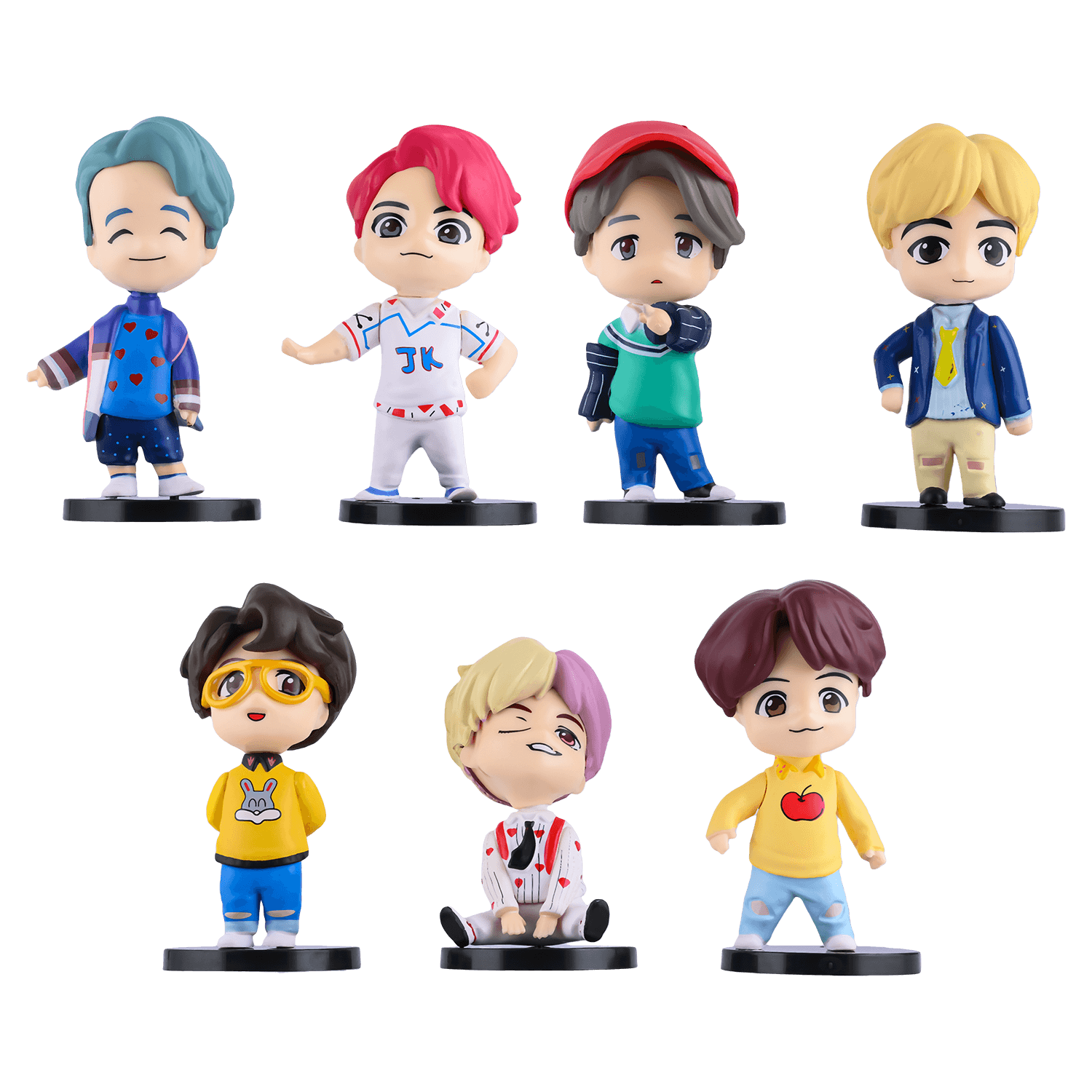 BTS Tiny Tan Miniature Figure, BTS Set Of 7 Figure – Ruvido Caso