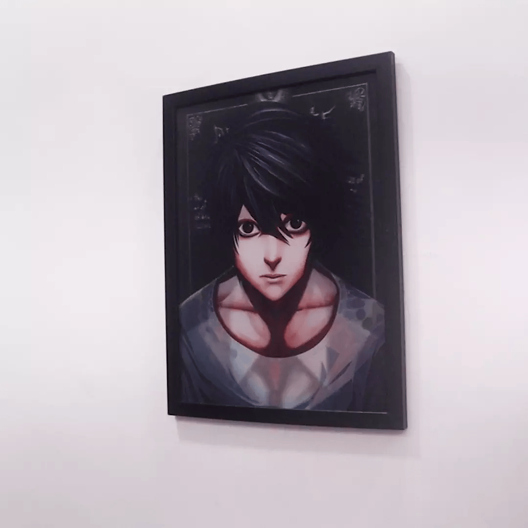 Light & L Death Note 3D Transition Poster – Ruvido Caso